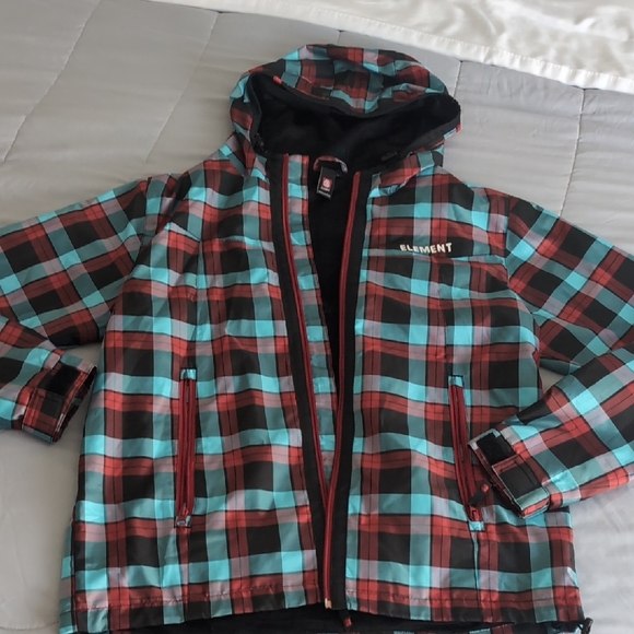 Element | Jackets & Coats | Element Mens Plaid Jacket Red And Blue ...